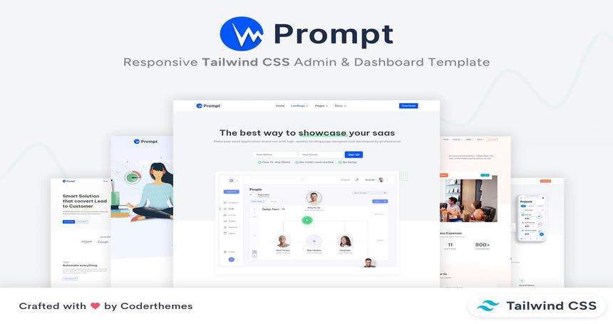 CodeVart - Prompt - Tailwind CSS Multipurpose Landing Template