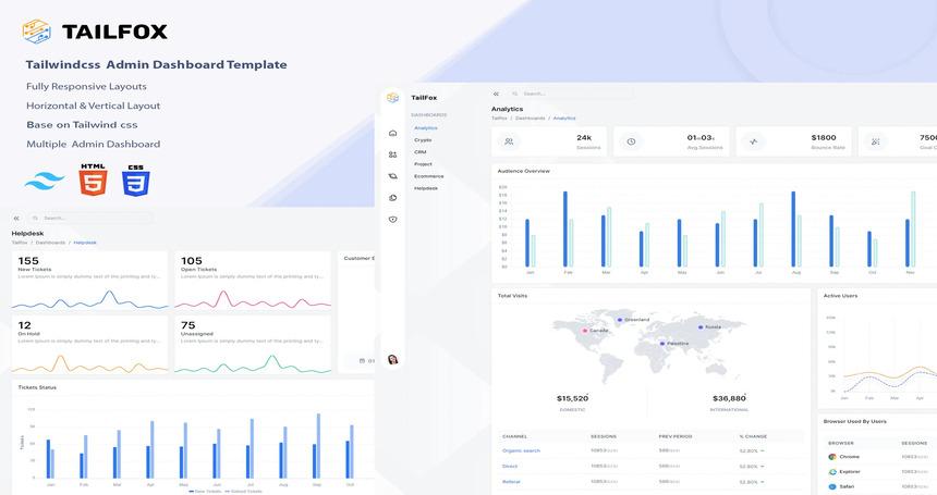 CodeVart - Tailfox - Tailwind CSS Admin Dashboard Template